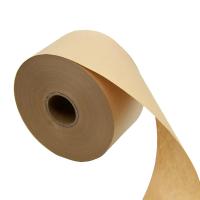 China Non Reinforced Kraft Packaging Tape Eco Friendly Water Activated Reinforced Gummed Tape for sale