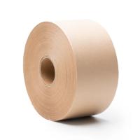 China Non Reinforced Kraft Packaging Tape Eco Friendly Water Activated Reinforced Gummed Tape for sale