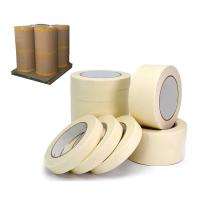 China Rubber Acrylic Crepe Masking Tape Jumbo Rolls Masking Tape Film for sale
