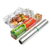 China Silver Heavy Duty Kitchen Aluminium Jumbo Roll With Band Sawtooth Cutter For Household for sale