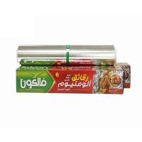 China Silver Heavy Duty Kitchen Aluminium Jumbo Roll With Band Sawtooth Cutter For Household for sale