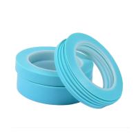 China Heat Resistant Automotive Baking Covered PVC Tape High Temperature Blue Line Masking Tape for sale