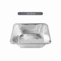China Heavy Duty Aluminum Foil Food Containers Disposable Deep Takeaway Pan With Foil Lid for sale