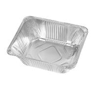 China Heavy Duty Aluminum Foil Food Containers Disposable Deep Takeaway Pan With Foil Lid for sale