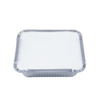 China Disposable Food Packaging Aluminum Foil Storage Containers Rectangle Foil Tray With Lids for sale