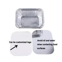 China 260ml Small Aluminium Take Away Containers Baking Disposable Aluminium Foil Food Tray With Lid for sale