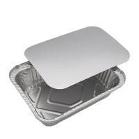 China F4 83185 Disposable Foil Containers With Lids 1750ml Rectangle Aluminium Cake Foil for sale