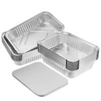 China F4 83185 Disposable Foil Containers With Lids 1750ml Rectangle Aluminium Cake Foil for sale