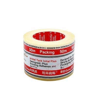 China Pressure Sensitive BOPP Packing Tape 50m Length Initial Tack 10 Plus Designed for Strong Adhesion and Packaging Sealing for sale
