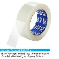China Adhesive Strength 20-50g25mm BOPP Packaging Sealing Tape Pressure Sensitive Suitable for Box Sealing and Shipping Protection for sale
