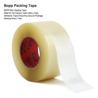 China BOPP Packing Tape with Initial Tack ≥10# and 50m Length for Secure Box Sealing Using Pressure Sensitive Adhesive for sale