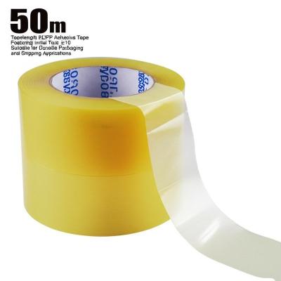 China 50m Tapelength BOPP Packing Tape with Initial Tack ≥10 and Low Noise Operation for Durable Packaging for sale