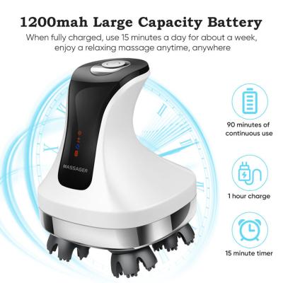 China Electric Cordless Head Massager with 650nm Red Light Therapy - 60 Min Battery Life & Multiple Vibration Modes for sale