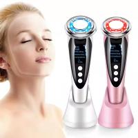 China LED Microcurrent Face Lift Machine with 5 Working Modes, 1000mAh Battery, and 6-42℃ Hot/Cold Therapy for Wrinkle Reduction for sale