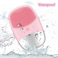 China OEM Silicone Sonic Facial Cleansing Brush IPX7 Waterproof with 60 Minute Battery Life for sale