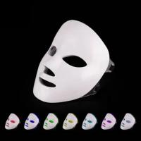 China Handheld 7-Color LED Photon Therapy Mask 8W Skin Rejuvenation Device for Collagen and Wrinkle Reduction for sale