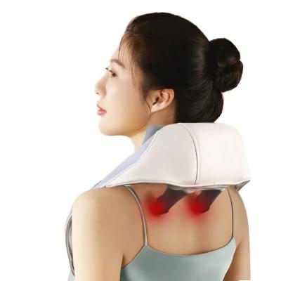 China Adjustable Electric Neck and Shoulder Massager with 3D Kneading and 1800mAh Battery Heating Therapy for sale