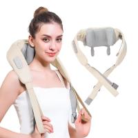 China Electric Shiatsu Neck and Shoulder Massager with 3D Kneading & Heating - 350mAh Battery, 2.5-4 Hour Runtime for sale