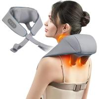 China Shiatsu Neck and Back Massager with Heating - 3 Speed Levels, 42-48°C Temperature Range, 1800mAh Battery for sale