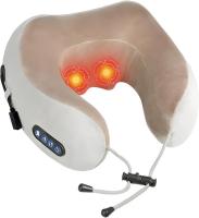 China U-Shaped Shiatsu Neck Massager with Heat Therapy 27x25x12cm Cordless Multi-Speed Kneading Pillow for sale