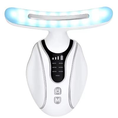 China LED Photon Therapy EMS Facial Lifting Massager with 500mAh Battery and 7-Color Light for Skin Tightening for sale