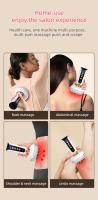 China Electric EMS Microcurrent Gua Sha Massager with 2000mAh Battery and 40℃ Heating for Body Contouring for sale