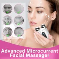 China 3D Facial Neck Massager with EMS Technology and Dual Rollers - 400mAh Battery, 11×6×3cm Compact Design for sale