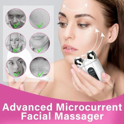 China 3D Facial Neck Massager with EMS Technology and Dual Rollers - 400mAh Battery, 11×6×3cm Compact Design for sale