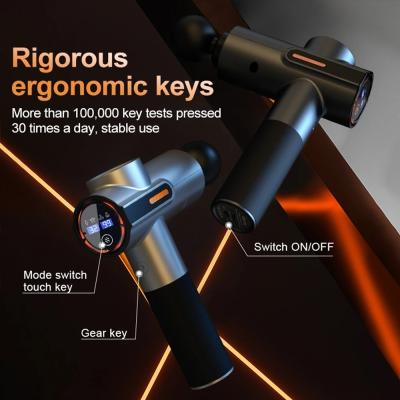 China Electric Hypervolt Massage Gun MB-F12 with 32 Speed Levels and 8 Massage Heads for Deep Tissue Therapy for sale