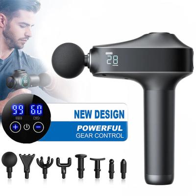 China MB-F7 Professional Massage Gun with 6 Heads 3300 RPM Brushless Motor 24V 2500mAh Battery Deep Tissue Therapy for sale