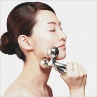 China 3D Double Roller Face Massager 360 Degree Deep Relax Skin Tightening Tool 100mm for sale