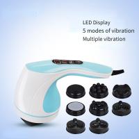 China Handheld Electric Vibrating Massage Gun 2200-2500rpm Full Body Relief Massager with 4 Heads for sale