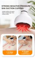 China Portable Electric Cupping Massager 2000mAh 15 Gear Scraping Heating Therapy Machine for sale