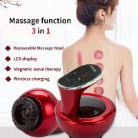 China 3 in 1 Electric Cupping Guasha Massager with 1500mAh Battery 9 Suction Gears for sale