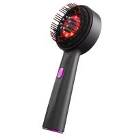 China Red Light Therapy Electric Hair Scalp Massager Brush with 630nm Wavelength and Heating Function for Hair Growth for sale