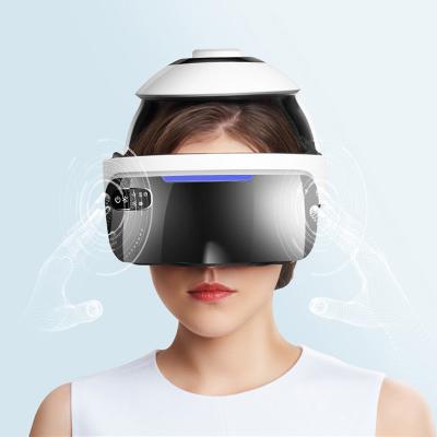 China Intelligent Electric Bluetooth Head Massager Helmet with 2200mAh Battery and 42°C Heating for Scalp Therapy for sale