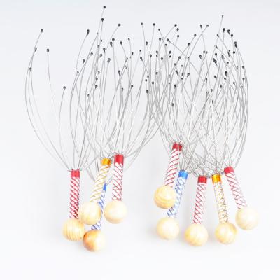China Custom Label Manual 12 Claw Scalp Massager 10.5x10.5x24.2cm Stainless Steel Head Massage Machine for sale