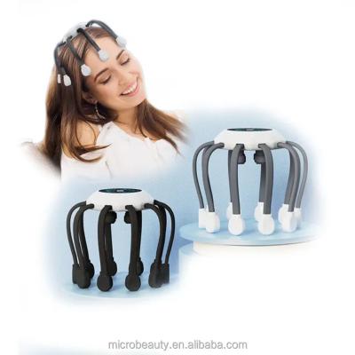 China 5W Octopus Head Scalp Massager with 900mAh Battery Vibration for Relaxing Stress Relief for sale