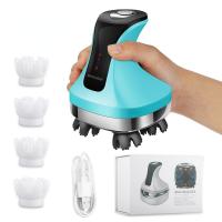 China Electric Waterproof Head Massager ABS Silicone 1200mAh 3 Modes Stress Relief Scalp Massager for sale