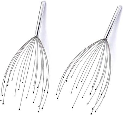 China Portable Handheld Head Scalp Massager Metal Head Scratcher for Stress Relief 4 Claw for sale