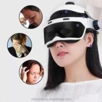 China 5W ABS Electric Head Massager Helmet with Red Light Air Pressure Heat Relax Relief 2200mAh for sale
