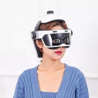 China Rechargeable Wireless Eye Head Massager 2200mAh 42°C Heating Scalp Relax Helmet for sale