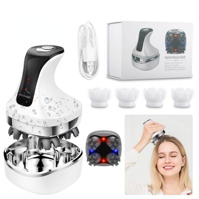 China Portable Electric Scalp Massager with Red Light Infrared Physiotherapy DC5V 1200mAh for sale