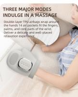China HM-02 Wireless Electric Hand Massager with 2000mAh Battery, 5-Level Infrared Heat Therapy 40-55℃ for Arthritis Relief for sale
