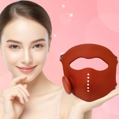 China MB-008 4D LED Facial Mask with 1200mAh Battery and 40Hz Pulse Mode for Wrinkle Reduction for sale