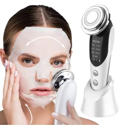 China HY-91 Hot Cool EMS Therapy Beauty Device with 750mAh Battery and 45℃ Heating for Anti-Wrinkle Facial Care for sale