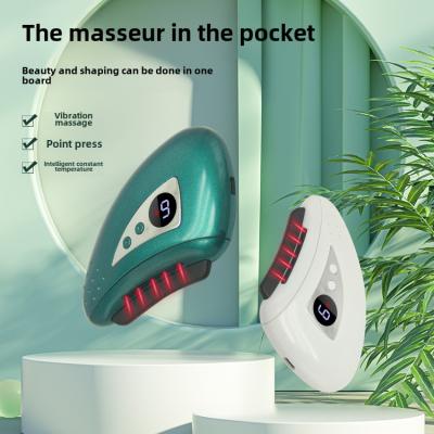 China MB-GS27 Gua Sha Massage Brush with 1000mAh Battery, 40-56°C Heating, Red Light Therapy & EMS Microcurrent for sale
