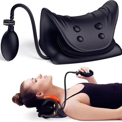 China Airbag C-Shaped Cervical Massage Pillow with Heating and 1.5m Cable for Neck and Shoulder Pain Relief for sale