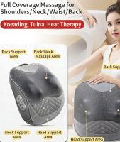 China 3D Pillow Shape Back Massage Pillow with 3 Modes and 40-45°C Heat Therapy for Neck and Shoulder Relief for sale