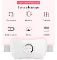 China Abdominal Massage Belt with Infrared Therapy EMS Pulse 3 Heating Levels 2000mAh Battery for sale